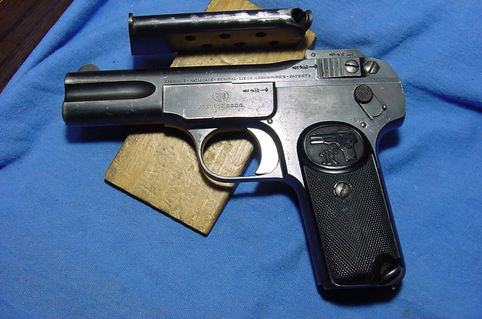 Genuine Pre WWI FN Browning 1899 & 1900 Caliber 7.65 mm 7 Rd Pistol ...