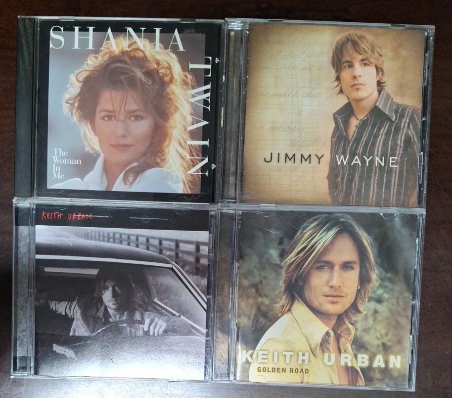Lot Of 45 Country CD's - 80's, 90's, a few 2000's. CD's mainly VG to ...
