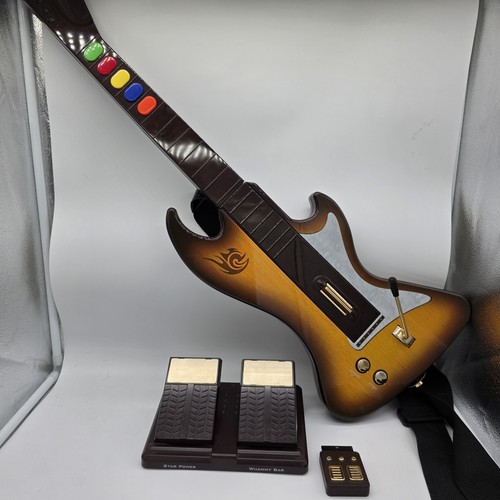 React Legacy RT696P Wireless Guitar Hero PS2 Controller With Dongle And ...