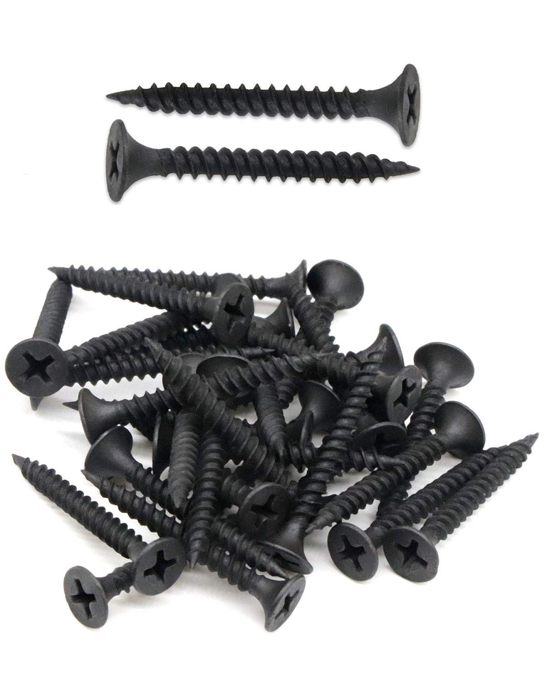 100Pcs #6 X 1 Flat Head Phillips Drywall Screws Fine Thread Sharp Point ...