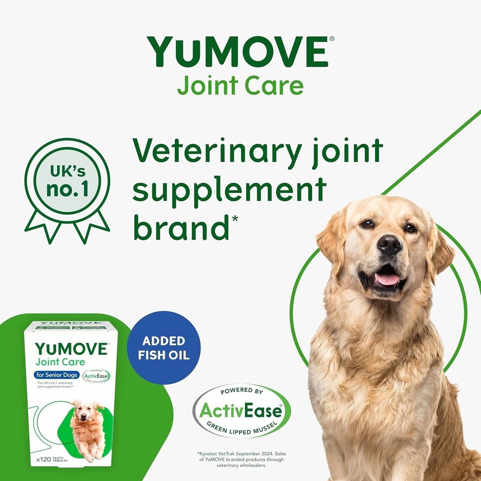 Yu-MOVE Senior Dog Joint Supplement Joint Aid for Senior Dogs Aged 8 ...