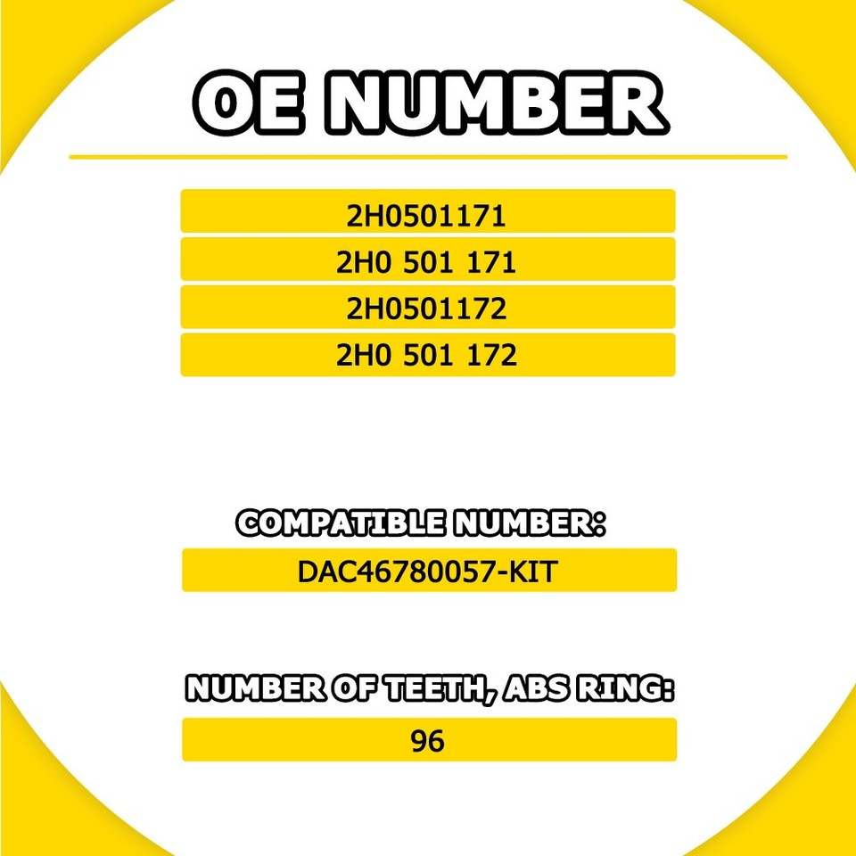 1SET Rear Wheel Bearing Kit Fits For VW Amarok 2010- 2.0 TDi 3.0 ...