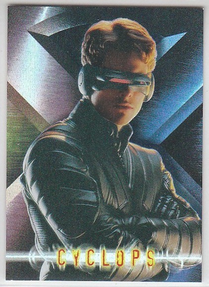 X-Men The Movie - #2 of 10 "Cyclops" X-Foil Chase Card - Retail Topps ...