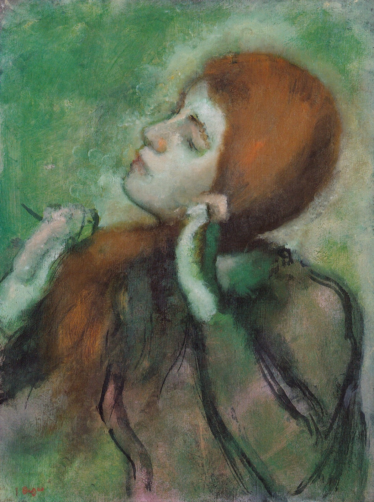 123 Edgar Degas - Woman Combing Her Hair C.1894 - Giclée Fine Art | eBay