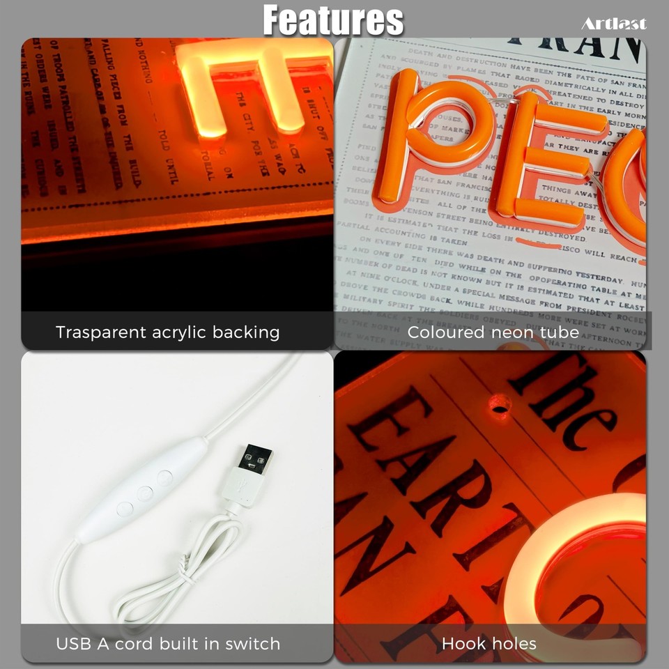 Cool People Live Here Neon Sign for Wall Decor Orange Words Neon Light ...