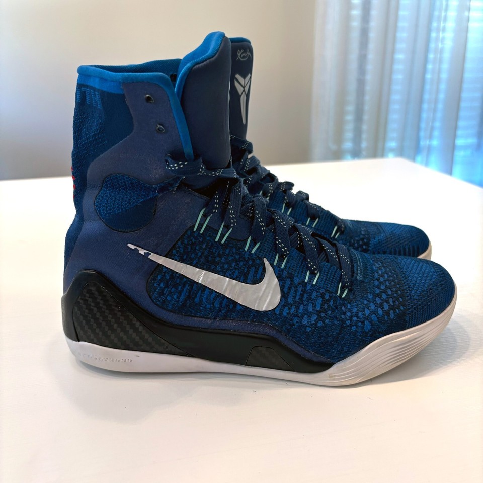 Nike Kobe Bryant 9 Elite Legacy Brave Blue Basketball Shoes Sneakers US ...
