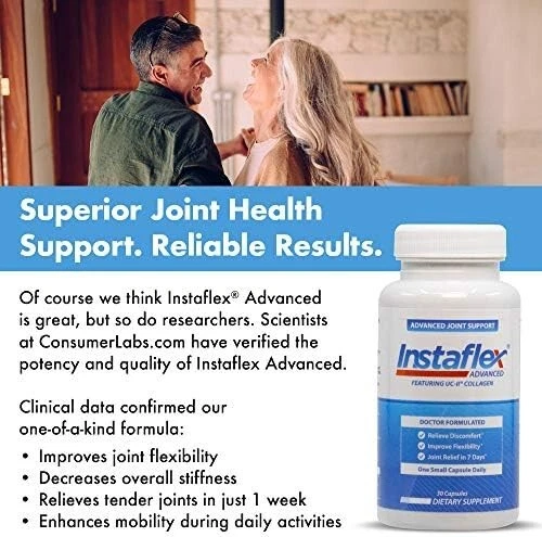 instaflex advanced Joint Support Supplement (3 pack) 30 Capsules EXp 01 ...