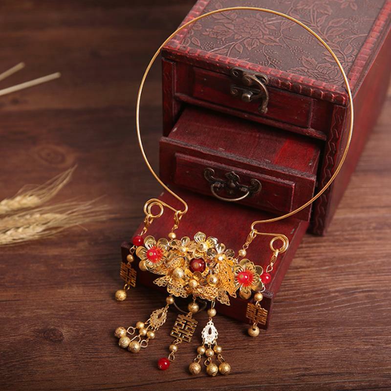 Chinese Retro Hanfu National Style Bride Necklace Choker Cheongsam ...