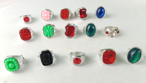 Lot 15 Vintage Hong Kong Gumball Vending Machine Prize Plastic Jewel ...