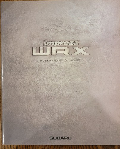 1998 1997 SUBARU WRX STI VERSION 4 IV LIMITED RA R JDM RARE BROCHURE | eBay