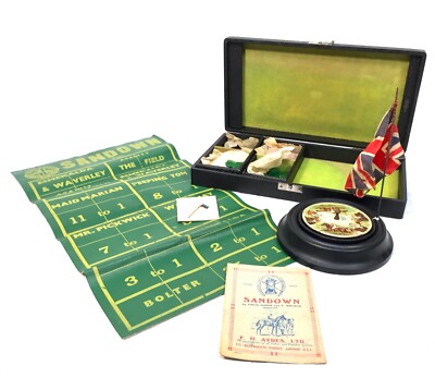 Antique Cased Sandown Roulette Style Horse Racing Game by F.H. Ayres ...
