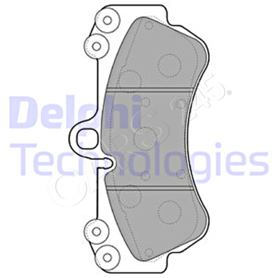 DELPHI Disc Brake Pad Set For VW PORSCHE Touareg Cayenne 955 02-10 ...