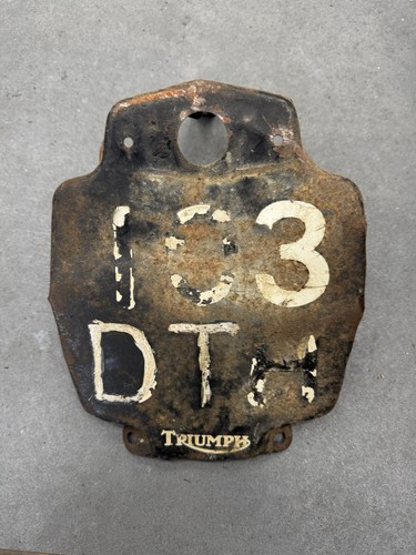 Triumph Tiger Cub Rear Number Plate Holder | eBay UK