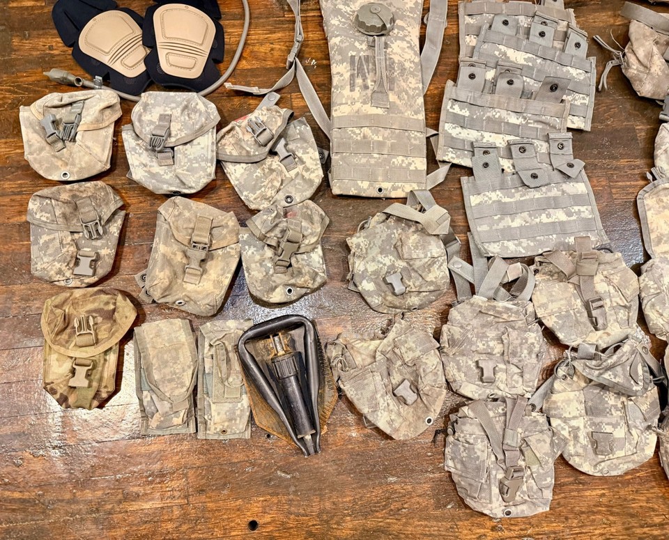 Lot of 40 USGI Military Surplus Field Gear Items ACU/UCP USMC Crye ...