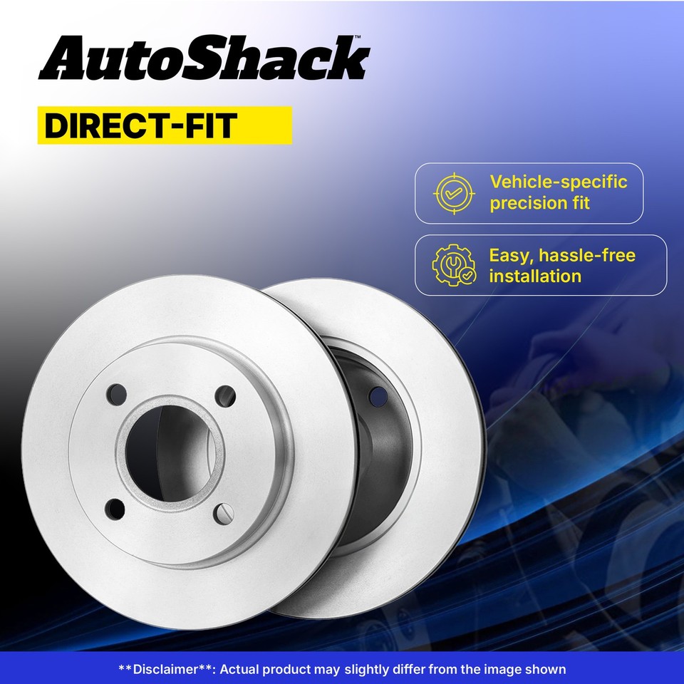 Coated Rear Brake Rotors Pair for Chevy Trax Sonic Cruze Limited Buick ...