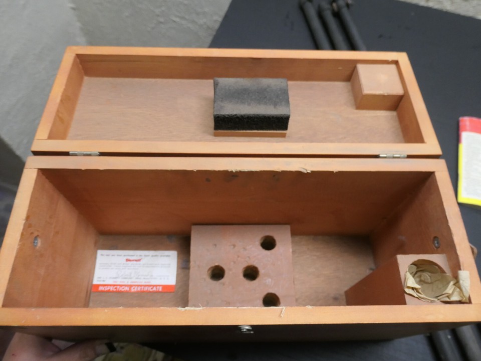 Starrett Survey Transit in Wooden Box Leather Strap | eBay