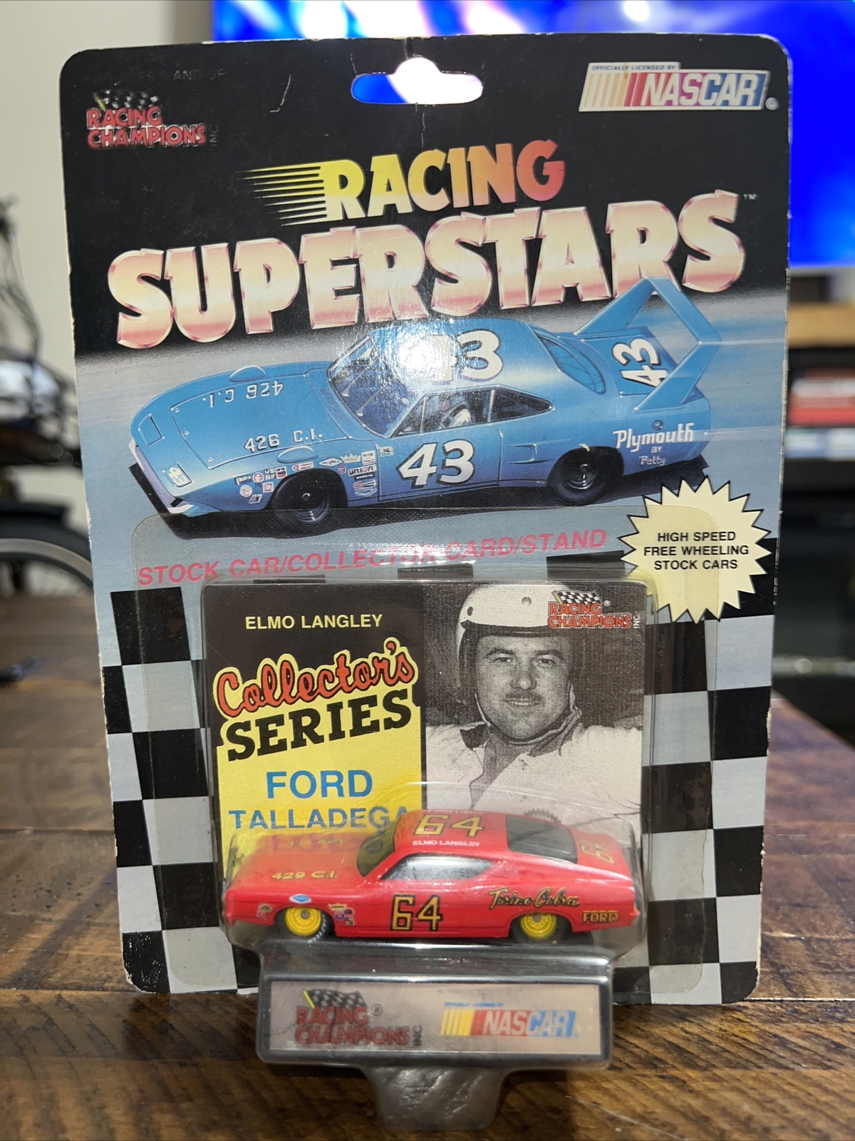 NASCAR Die Cast Racing Champions Superstars Elmo Langley Torino Cobra ...