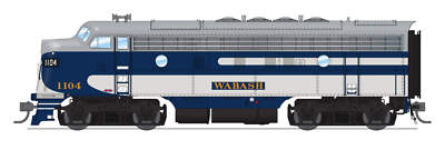 BLI 6681 HO Scale EMD F7A-B Diesel Set Wabash 1104/1104B Paragon4 DCC ...