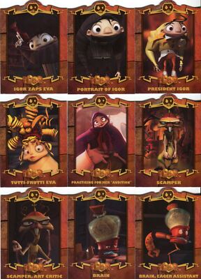 Igor Movie Die-Cut Character Chase Card Set 11 Cards C1-C11 Upper Deck ...