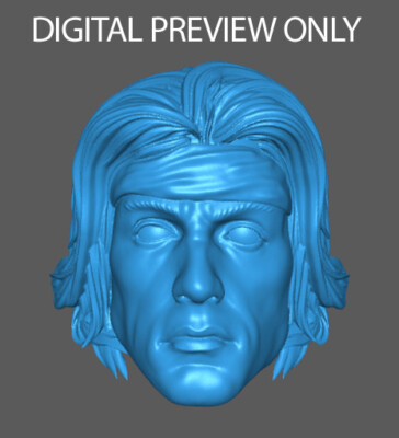 John Rambo 1:12 scale Head 6" G.I.Joe Classified / Marvel Legends ...
