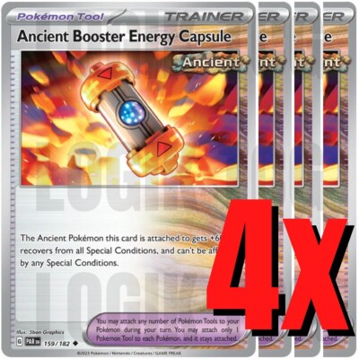 4x Ancient Booster Energy Capsule 159/182 x4 - Paradox Rift - Pokemon ...