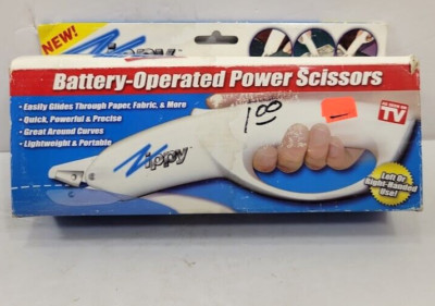 NOS Zippy Battery Operated Power Scissors-As seen on TV- Left or ...