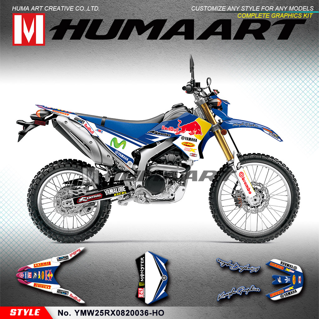 Full Graphics Restyle Sticker Kit Vinyl Decal for Yamaha WR250R WR250X ...