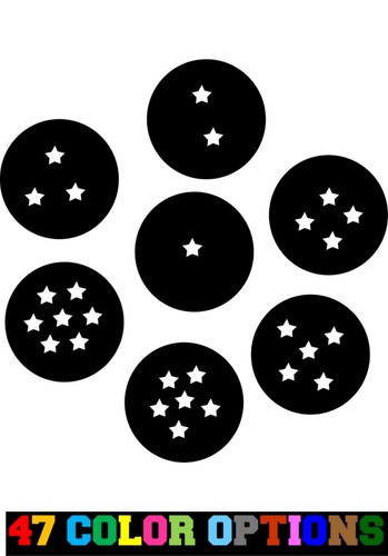 Decal Vinyl Truck Car Sticker - DBZ Dragon Ball Z Dragon Balls Set | eBay