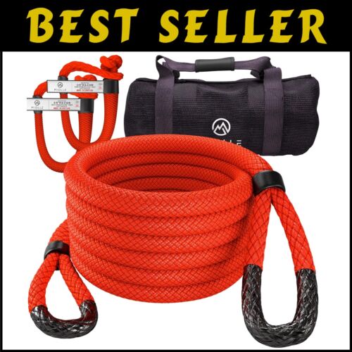 Firecracker Red Kinetic Recovery Rope 1" x 30' - Enhanced Strength ...