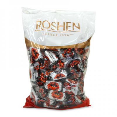 ROSHEN "Red Poppy" Chocolate Candy with Praline and Crushed Caramel ...