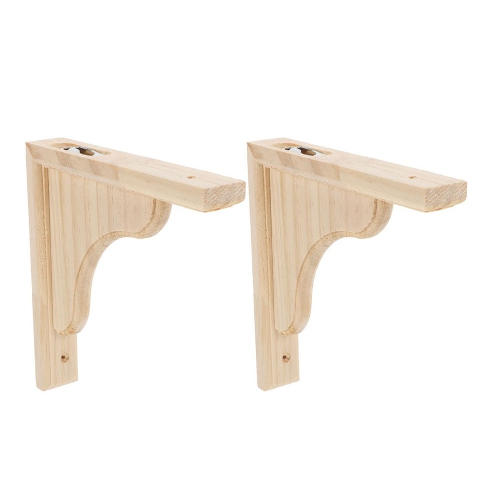 2 Pcs Shelf Bracket Corner Brace Wall Mounted Angle Furniture Brackets ...