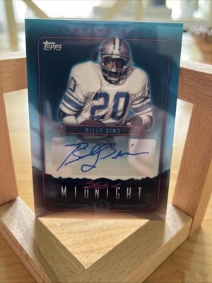 Billy Sims #SMA-BSI 2024 Topps Midnight Stroke Of Midnight Autograph | eBay