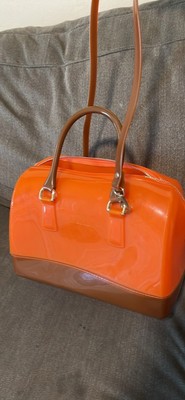 Orange Furla candy gel bag handbag excellent condition | eBay