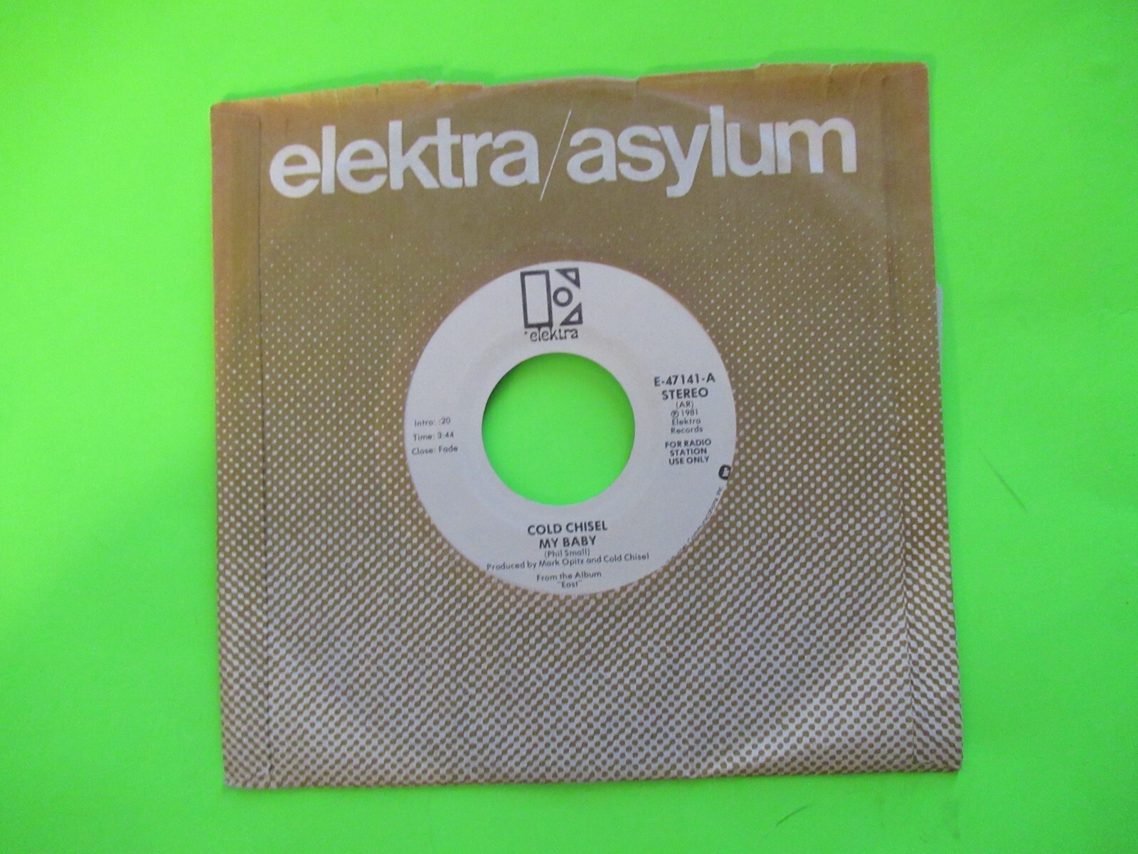 COLD CHISEL MY BABY / MY BABY 45 7" PROMO | eBay