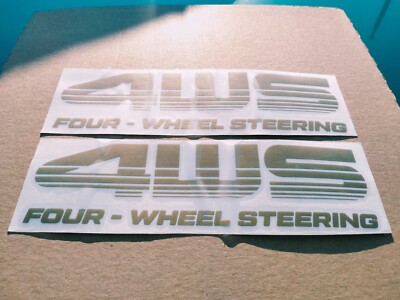 4WS FOUR-WHEEL STEERING decals HONDA PRELUDE 3RD III GEN GOLD | eBay