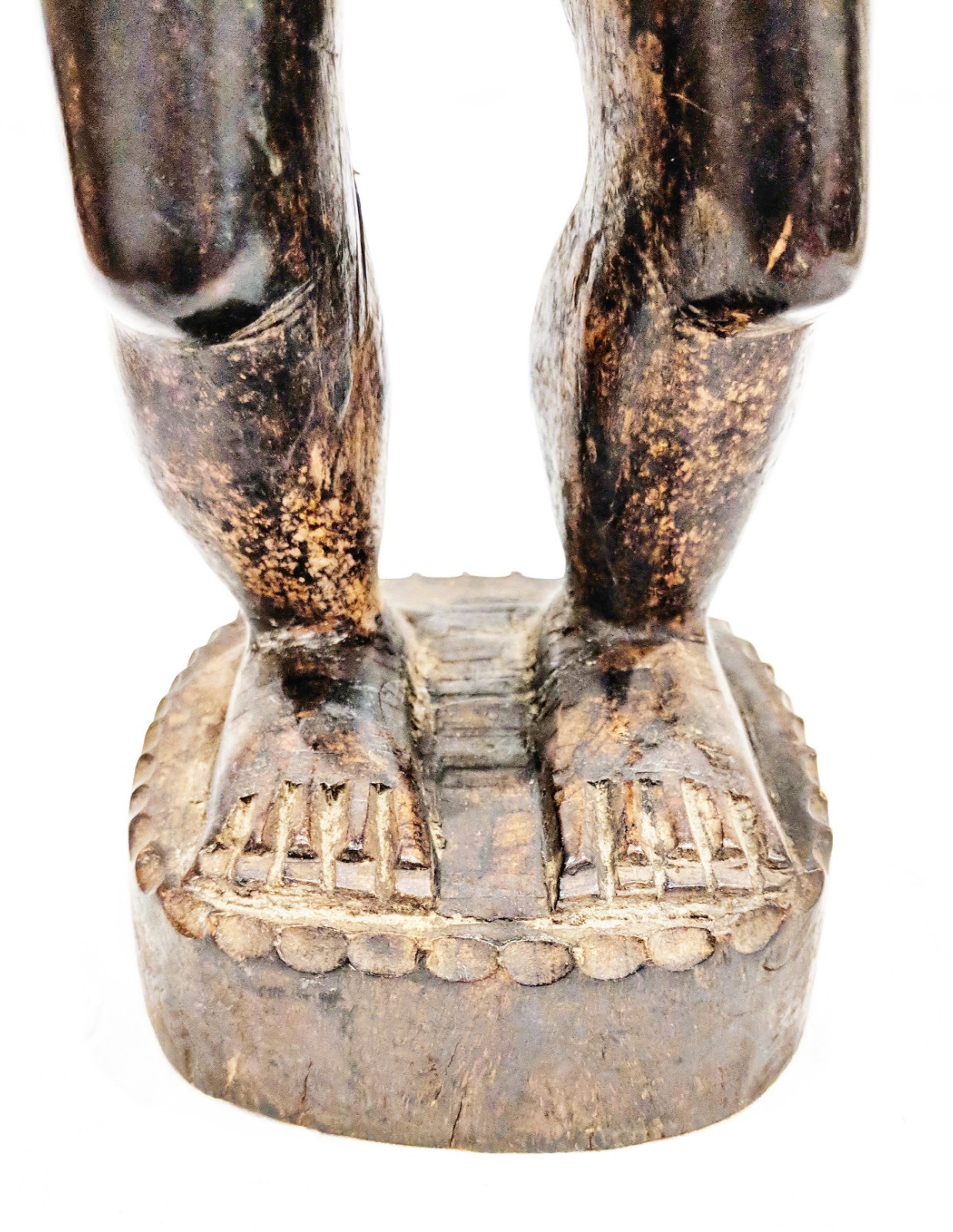 Vintage 24" African Hand Carved Solid Wood Male Fertility Statue Tribal ...