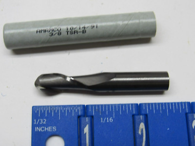 AMAMCO 3/8" 2-FLUTE SINGLE END CENTER CUTTING SOLID CARBIDE BALL NOSE END MILL | eBay
