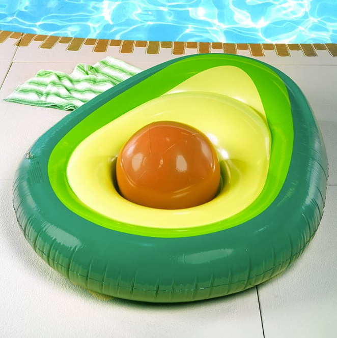 Inflatable Avocado Float | Summer Fun | Pool Accessories | Outdoor ...