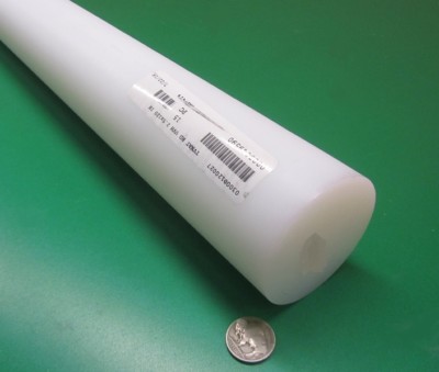 UHMW White Round Rod 2.50" (2 1/2") Diameter x 60" Long, 1 Unit ...