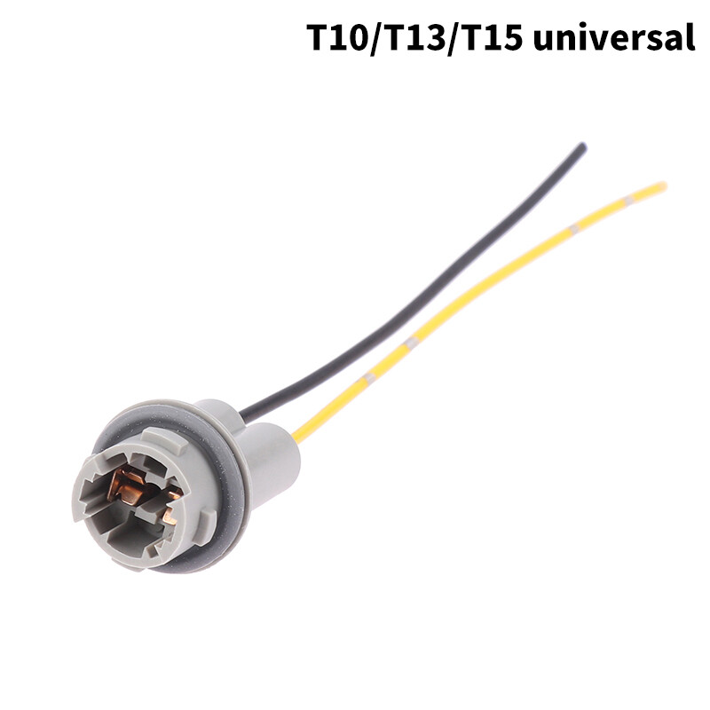 2PCS T10 T13 T15 Soft Bulb Holder Adapters Cable LED Bulb Connector ...