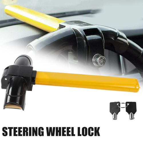 Universal Heavy Duty Anti Theft Steering Wheel Lock Rotary Security ...