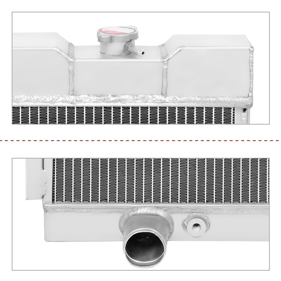 3-Row Full Aluminum Racing Radiator for 63-66 Ford Falcon Mustang ...