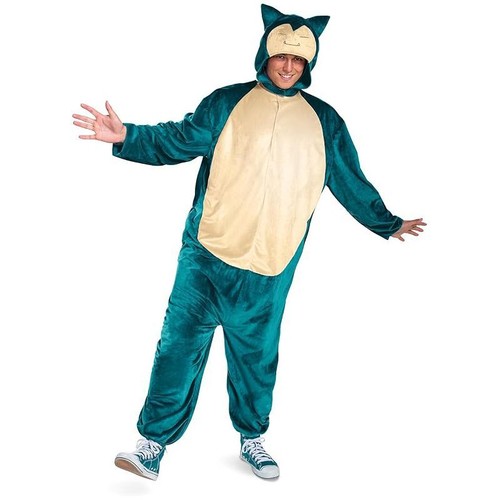 Snorlax Costume S Pokemon Classic Adult Men Cosplay Plush Jumpsuit ...