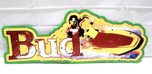 Vintage 1991 Budweiser Jet Ski Metal Sign | eBay