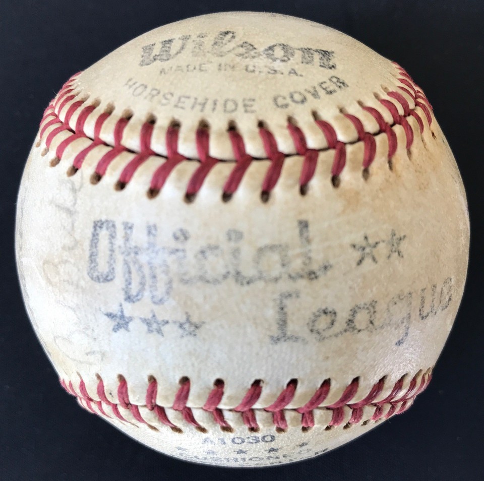 Rare 1963 Chicago Cubs Team 27 Signed Ken Hubbs Ernie Banks Santo Brock ...