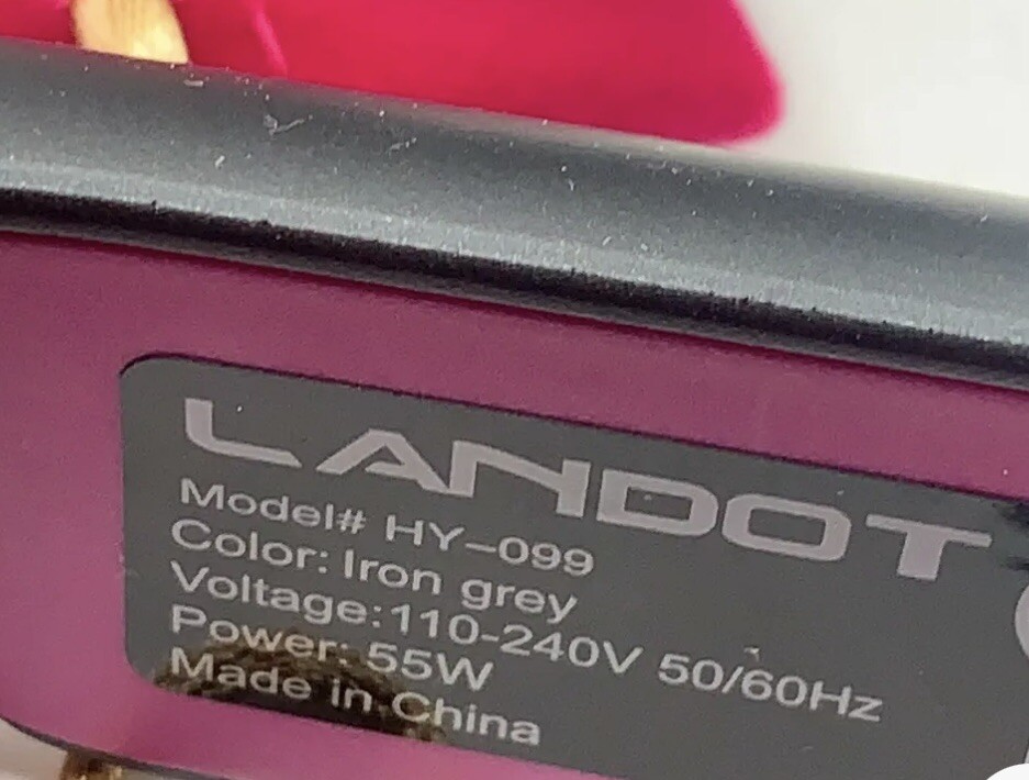 Landot HY-099 Iron Gray Corded Electric Hair Twist Straightening ...