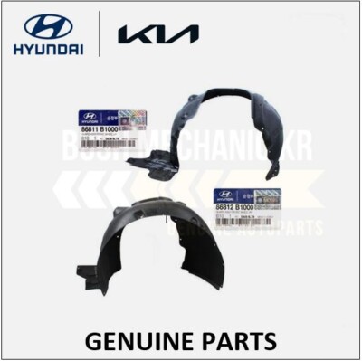 GENUINE OEM Hyundai Kia Fender Liner Guard Front Wheel LH RH Clips | eBay