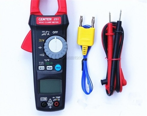 CENTER-250 Ac Clamp Meter True-Rms Inrush Current Analysis cb | eBay