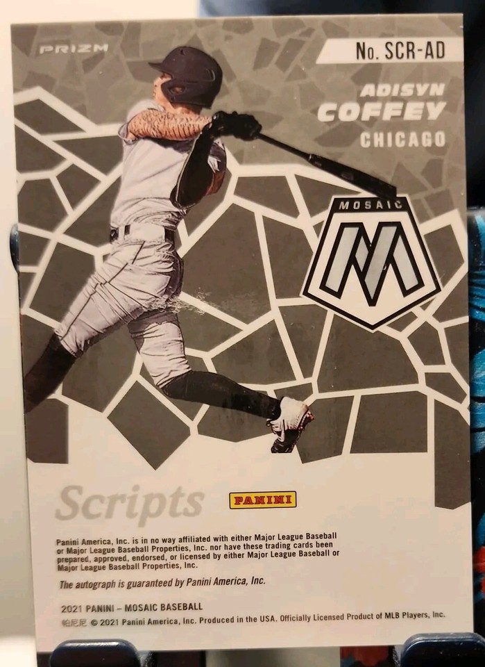 2021 Panini Mosaic Scripts ADISYN COFFEY PRIZM AUTO #SCR-AD CHICAGO ...