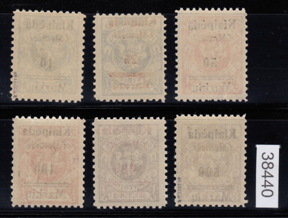 Memel 1923 Mi. No. 129-34 ** partially checked | eBay